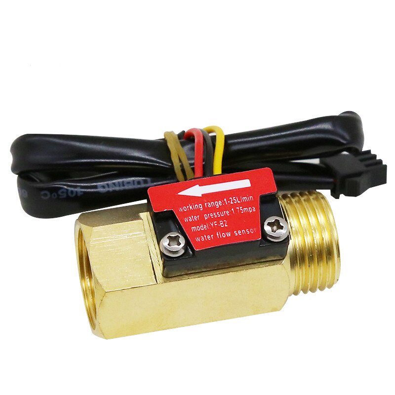 YF-B1 YF-B2 YF-B3 BSP G1/2" Hall Flow Sensor Turbine Meter 1-25L/min ...