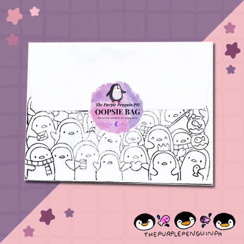 ℗The Purple Penguin PH Oopsie Sticker Bag, Oops Stickers | Shopee ...