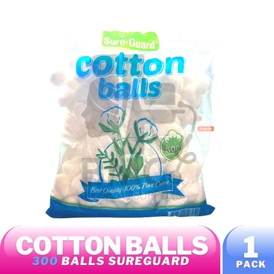 Sureguard Cotton Balls 300's | Shopee Philippines