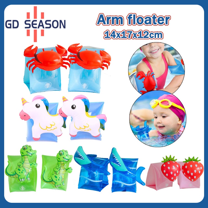 Inflatable Baby cartoon Floats Safety Float Swimming Arm Ring Children ...