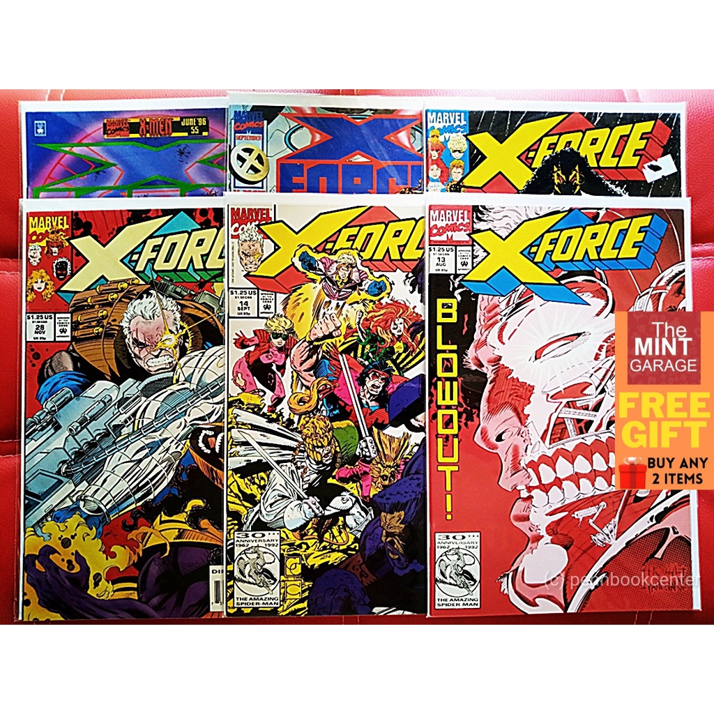 X-Force 13 - 55 Marvel Comic Book VF 1992-1996 X-Men spin-off | Shopee ...