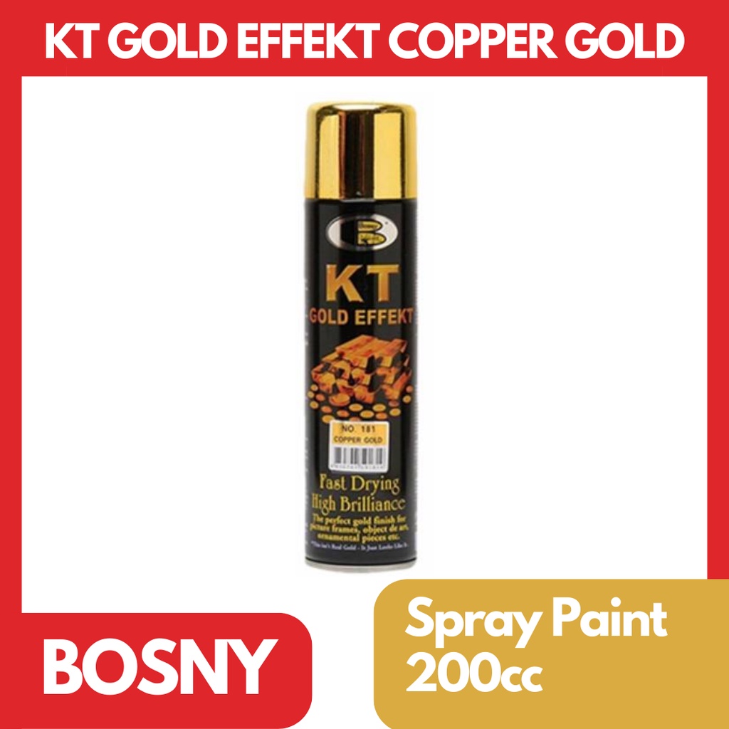 Bosny #181 Copper Gold KT Golf Effekt Original Acrylic Spray Paint ...