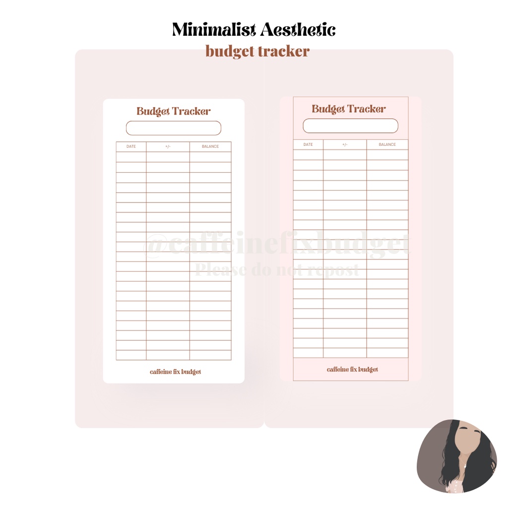(10 PCS) Minimalist Aesthetic Budget Trackers | Shopee Philippines