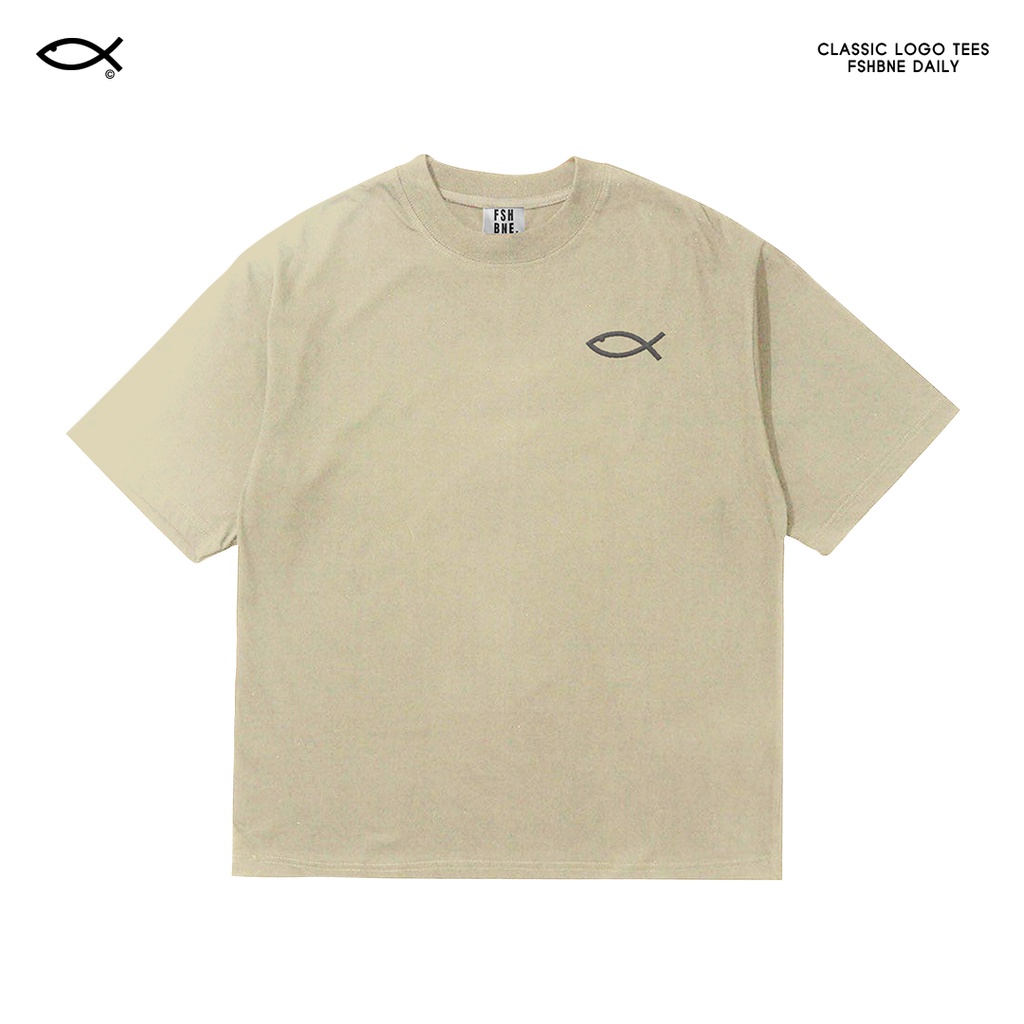 FSHBNE Classic Tee | KHAKI | Logo Tee | *UNISEX | Shopee Philippines