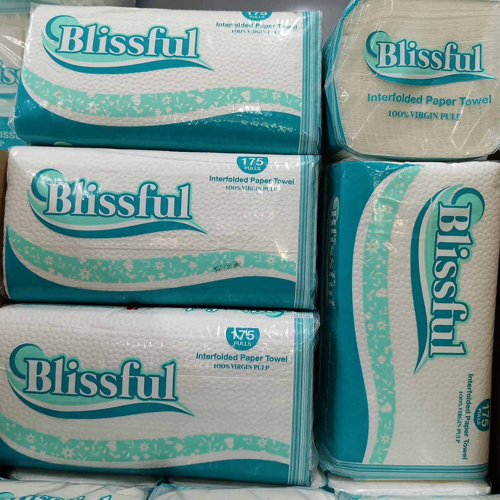 Interfolded Towel Tissue 1 Ply 175 Pulls 100% Virgin Pulp | Shopee ...