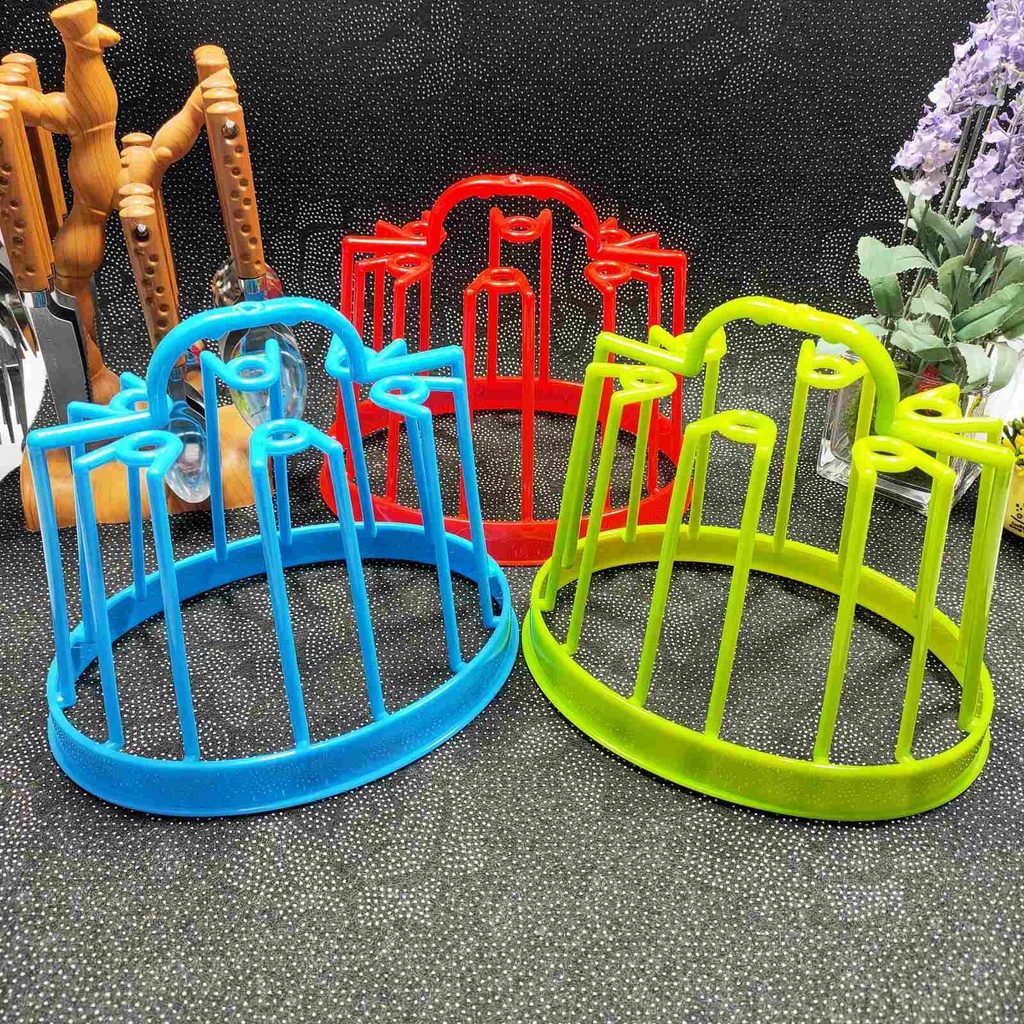 PLASTIC GLASS HOLDER / GLASS CUP DRYING STAND / OVAL & ROUND DRYING ...