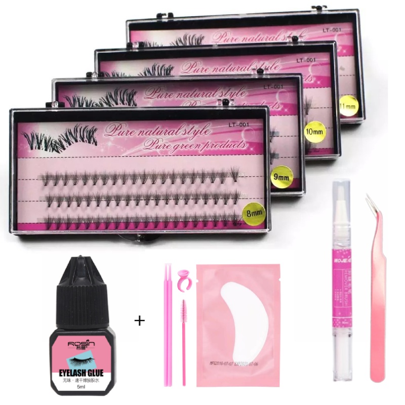 C Curl Nesura Individual False 10D Eyelash extension Pure Natural Style ...