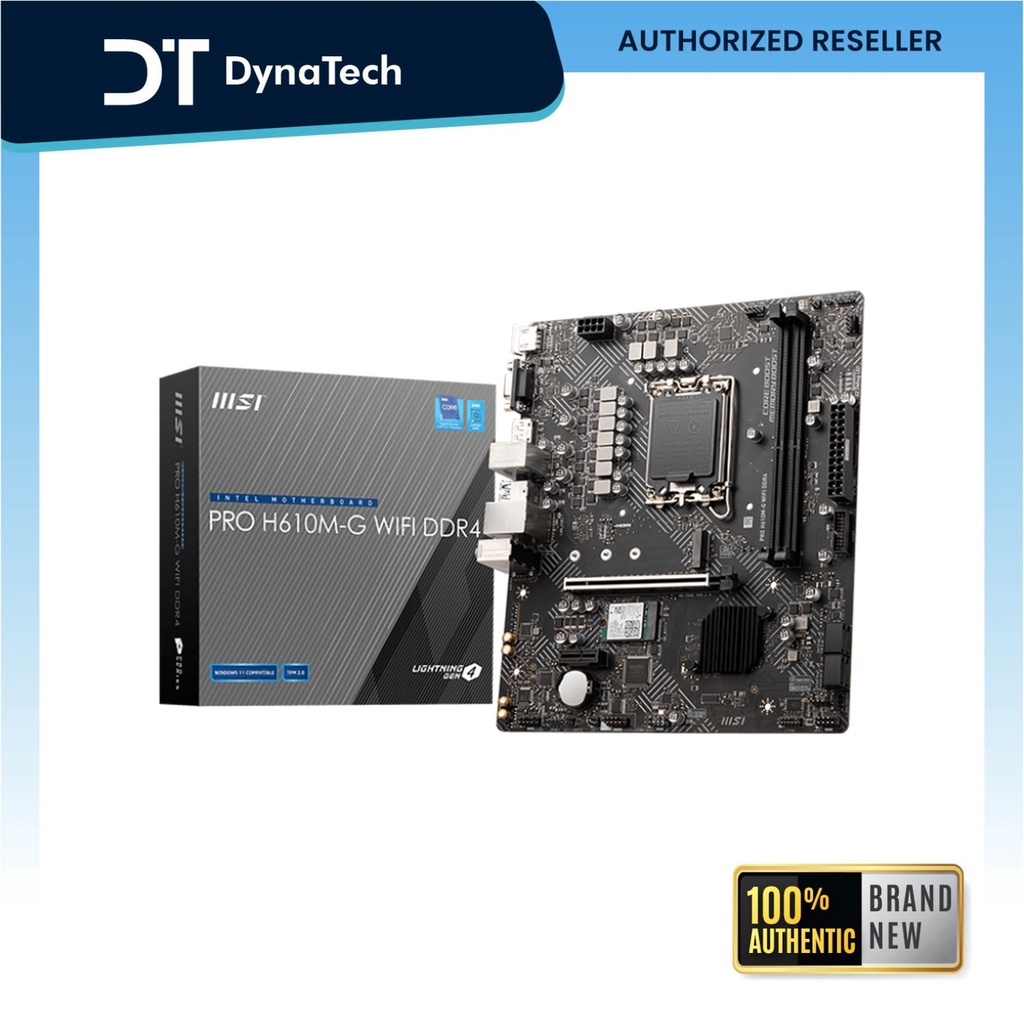 MSI Pro H610M-G WiFi DDR4 (LGA 1700) Motherboard | Shopee Philippines