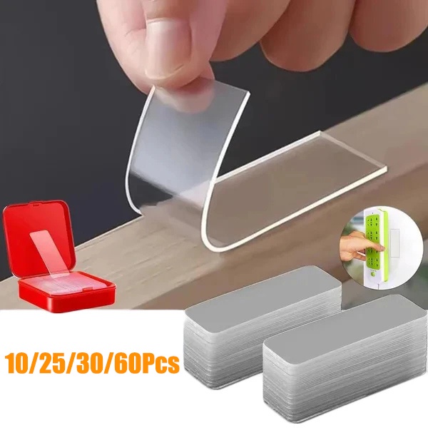10/25/30/60Pcs Double Sided Strong Adhesive Tapes/Mounting Fixing ...