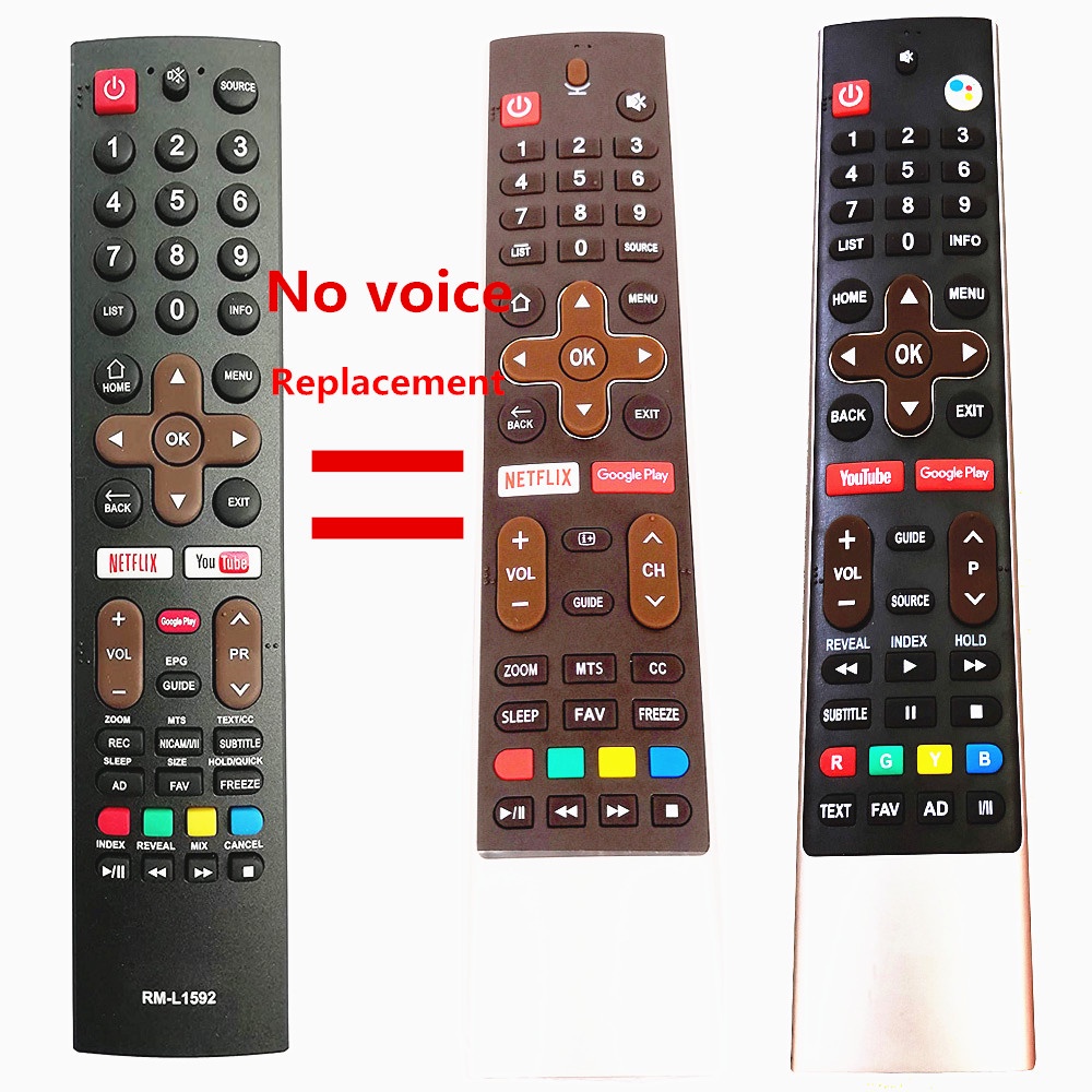 Skyworth Remote RM-L1592 Universal Remote Control for Skyworth Android Smart TV With Netflix ...
