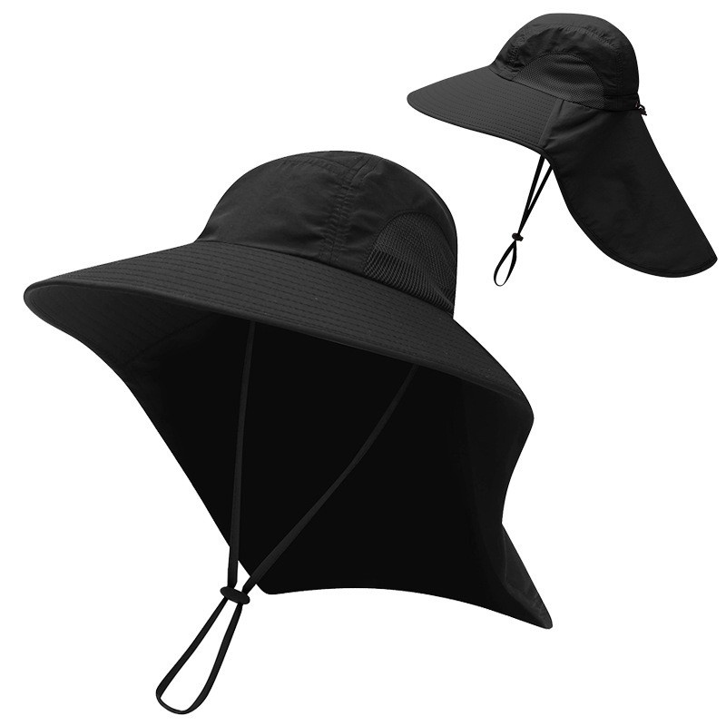 Fishing Hat Wide Brim Bucket Hat with Neck Cover Quick Dry Outdoor ...