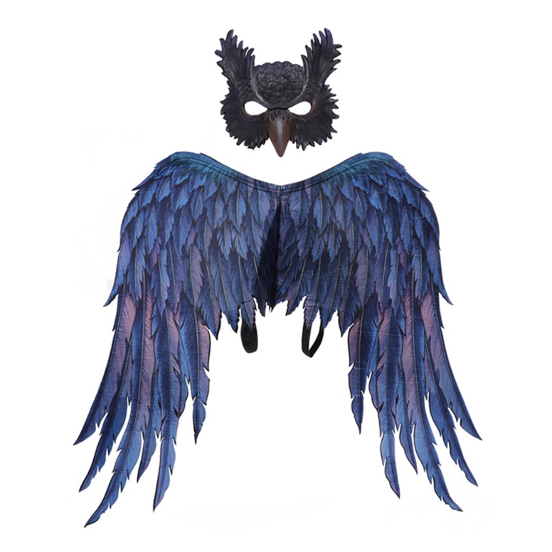 Aldult Owl mask wings set Animal Cosplay angel bird Wing Masquerade ...