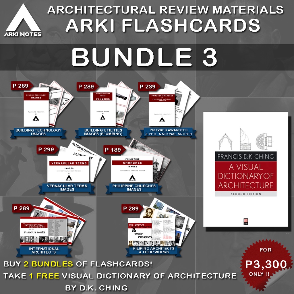 ARCHITECTURAL FLASHCARDS BUNDLES | Shopee Philippines