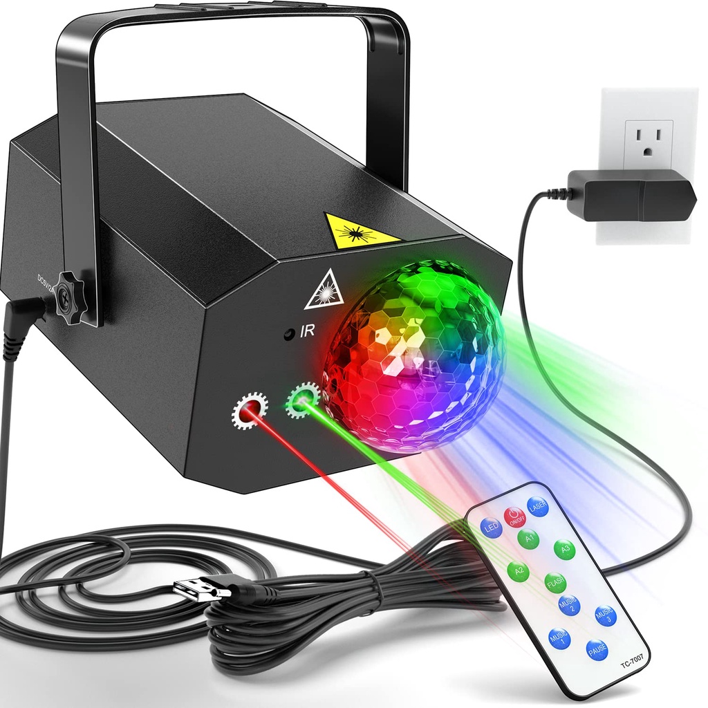 Laser LED Magic Ball Light Mini Laser LED Magic Disco Ball Light Flash ...