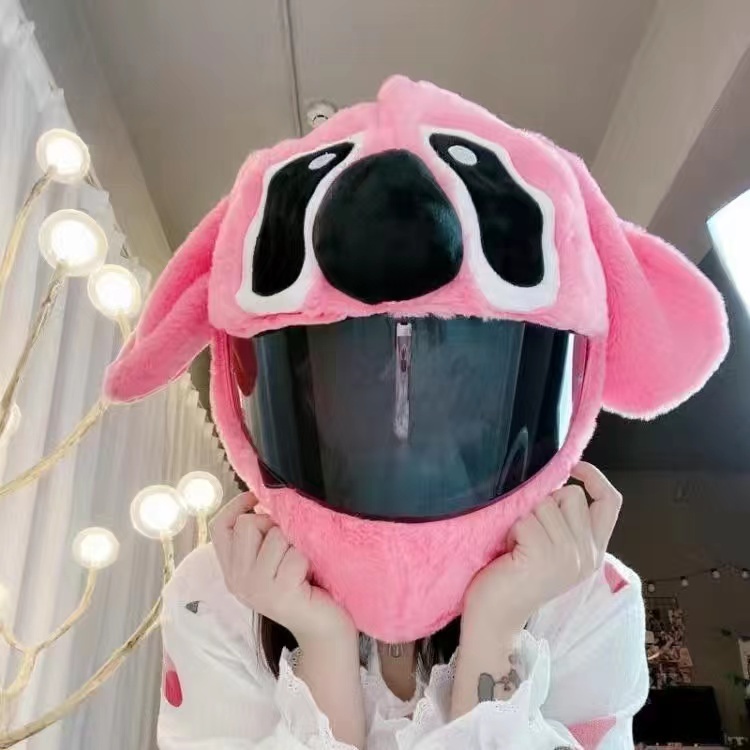 Motorcycle Helmet Panda Animal Cover Motorbike Funny Heeds Crazy Case ...