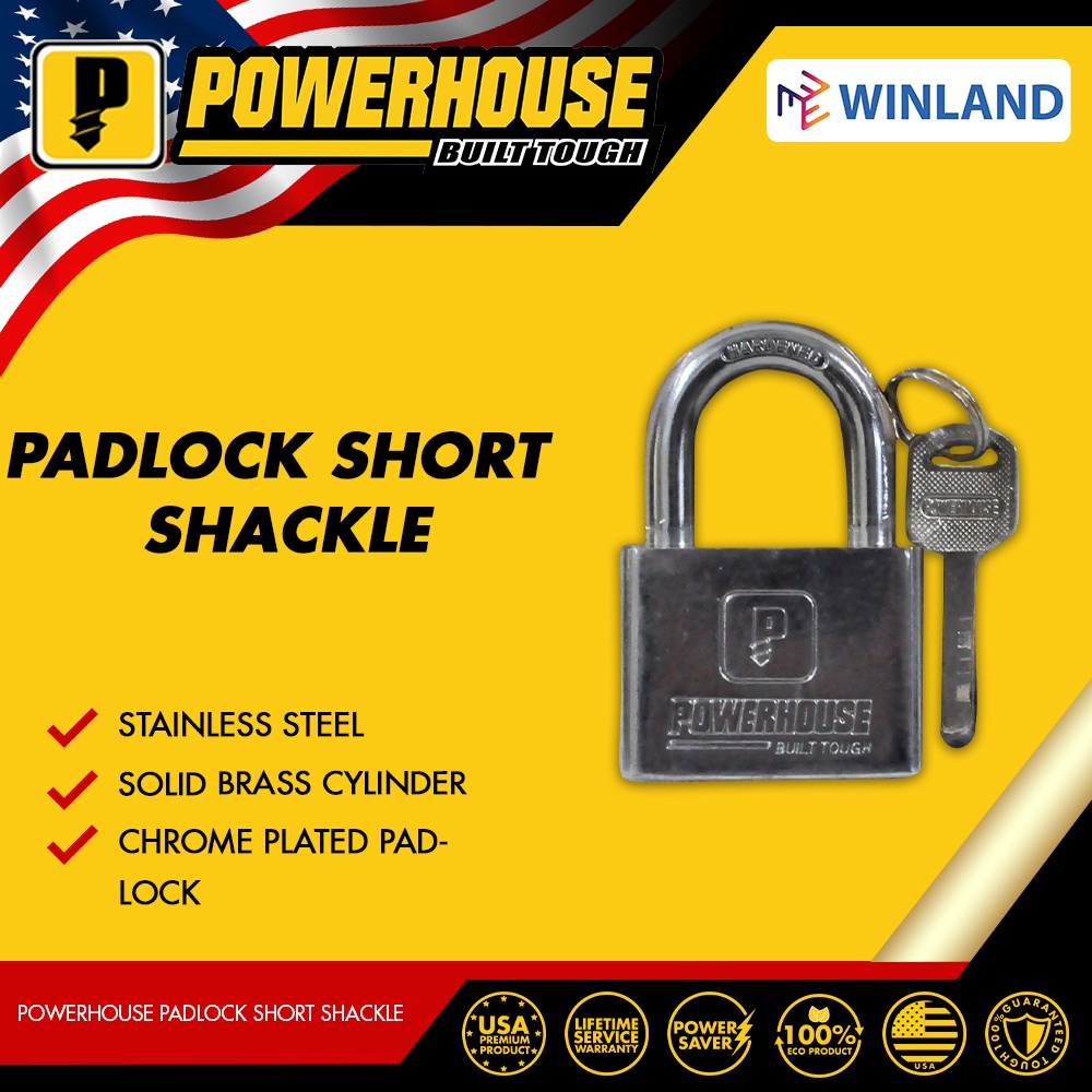 Powerhouse by Winland Security Padlock Short Shackle 30mm | 40mm | 50mm ...