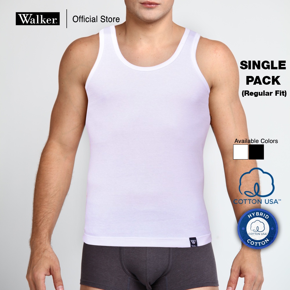 Walker Organic Cotton Crew Regular Fit Men Sando | Shopee Philippines
