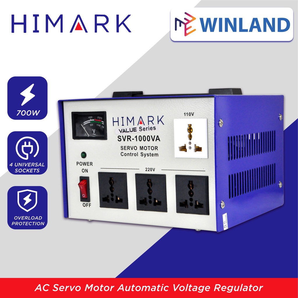 HIMARK by Winland AC Servo Motor Automatic Voltage Regulator 700W AVR ...