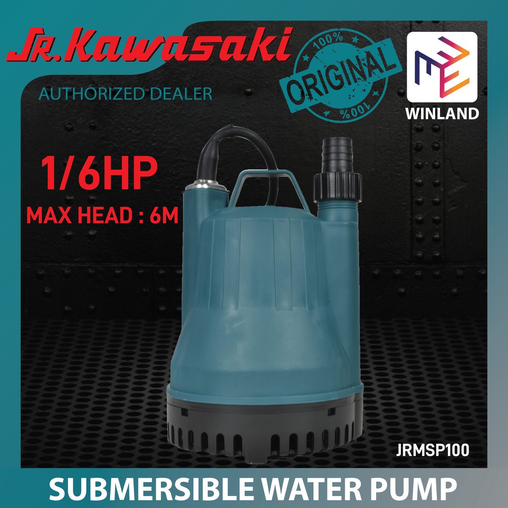 Jr Kawasaki by Winland Submersible Water Pump 1/6HP JRMSP100 | Shopee ...