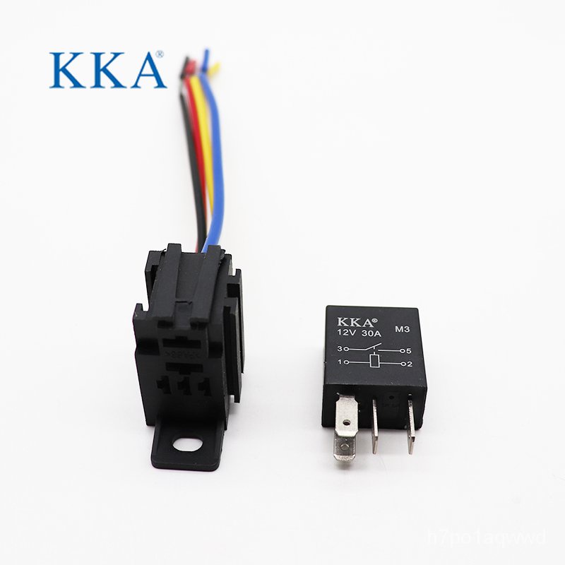 4 Wires 5 Wires, Socket for 30A Mini Auto Relay - Car Relay socket/base ...