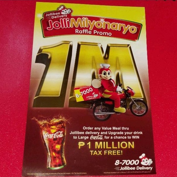 2011 Jollibee Jolly Flyer Leaflet Paper Ad Souvenir Promo Collection ...