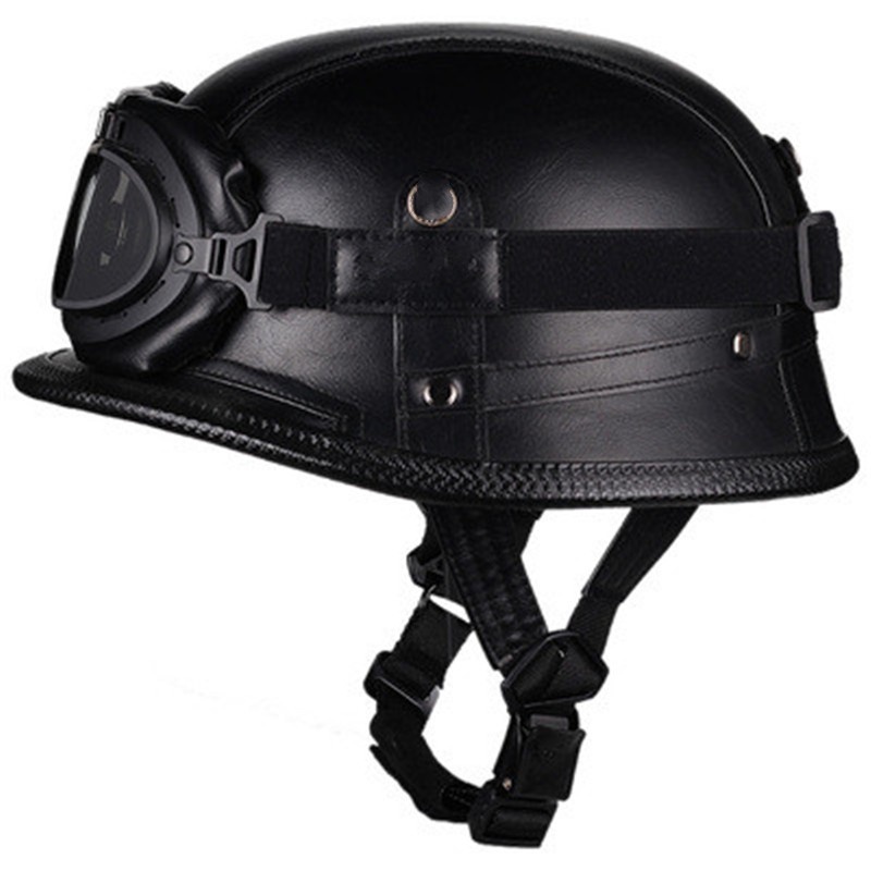 World War Ii German Style Motorcycle Helmet Capacetes Open Face Retro ...