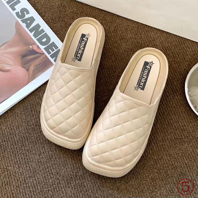 Baotou Slippers Women's Outer Wear Summer New Style Fashion Outing Anti ...