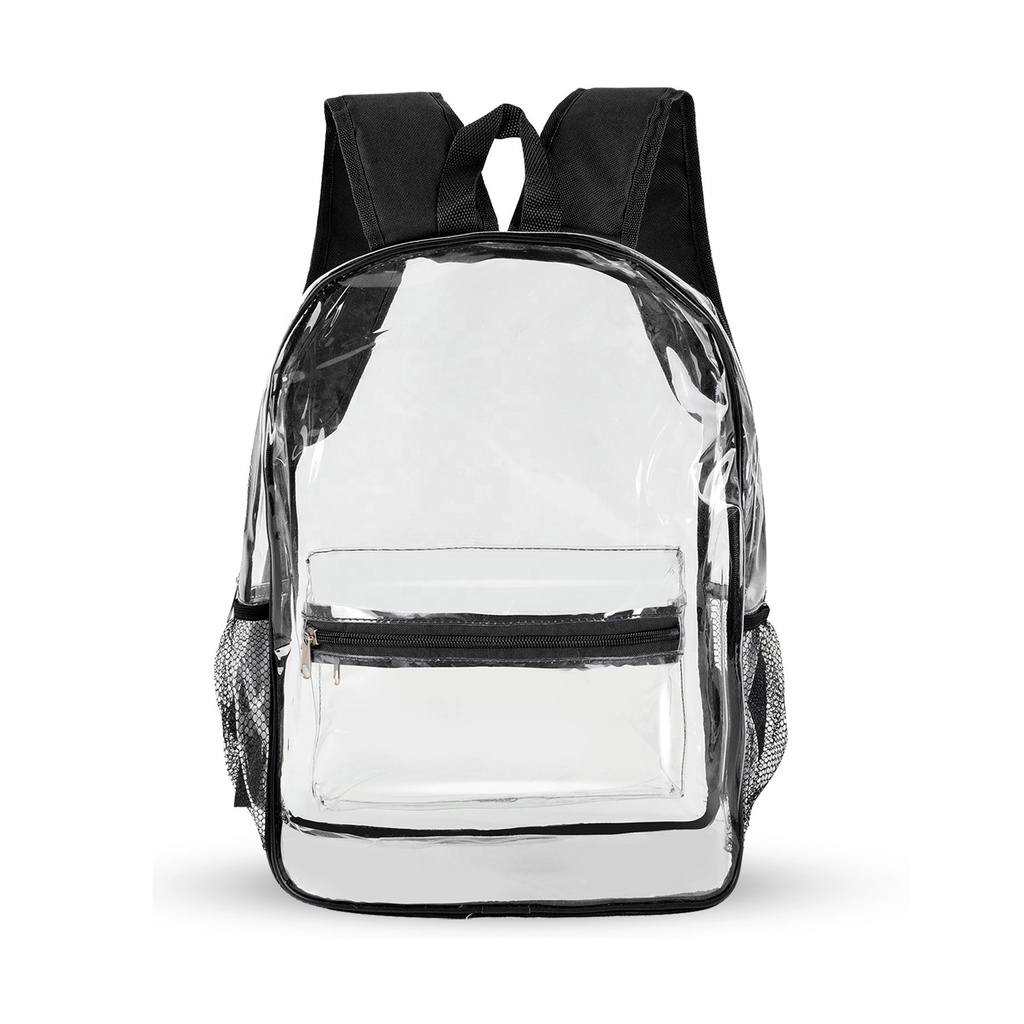 Airport Safe School Kids Clear PVC Backpack Bag Transparent Plastic ...