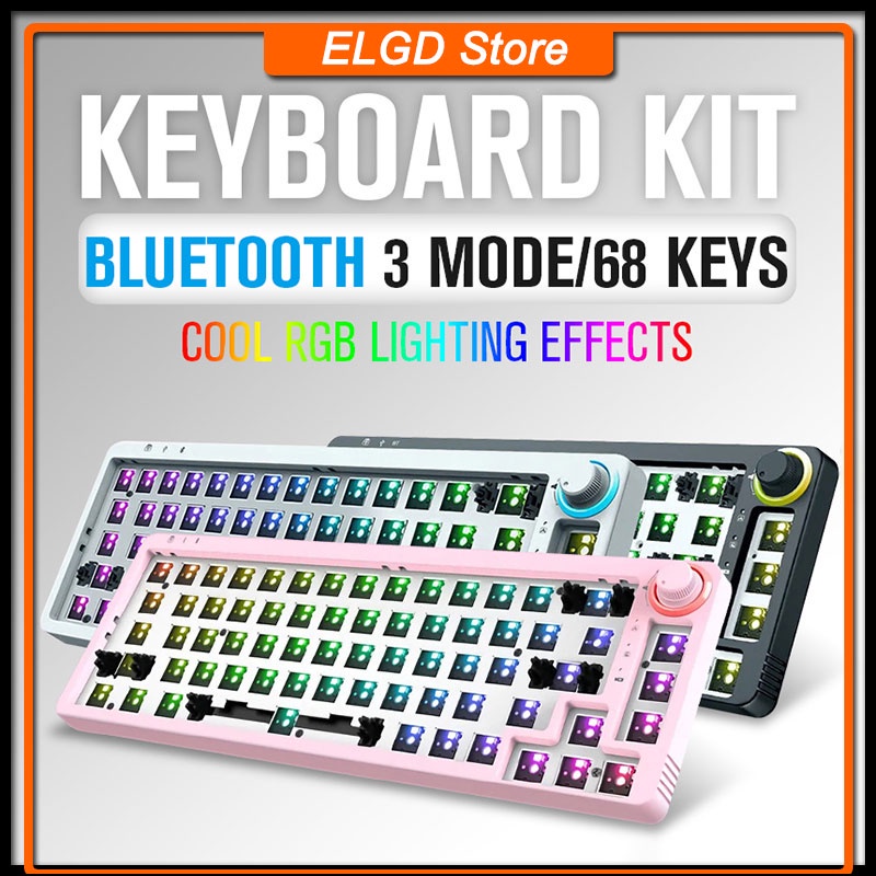 ۩TOM680 TM680 Mechanical Keyboard Kit DIY Hot-swappable 3 Modes RGB ...