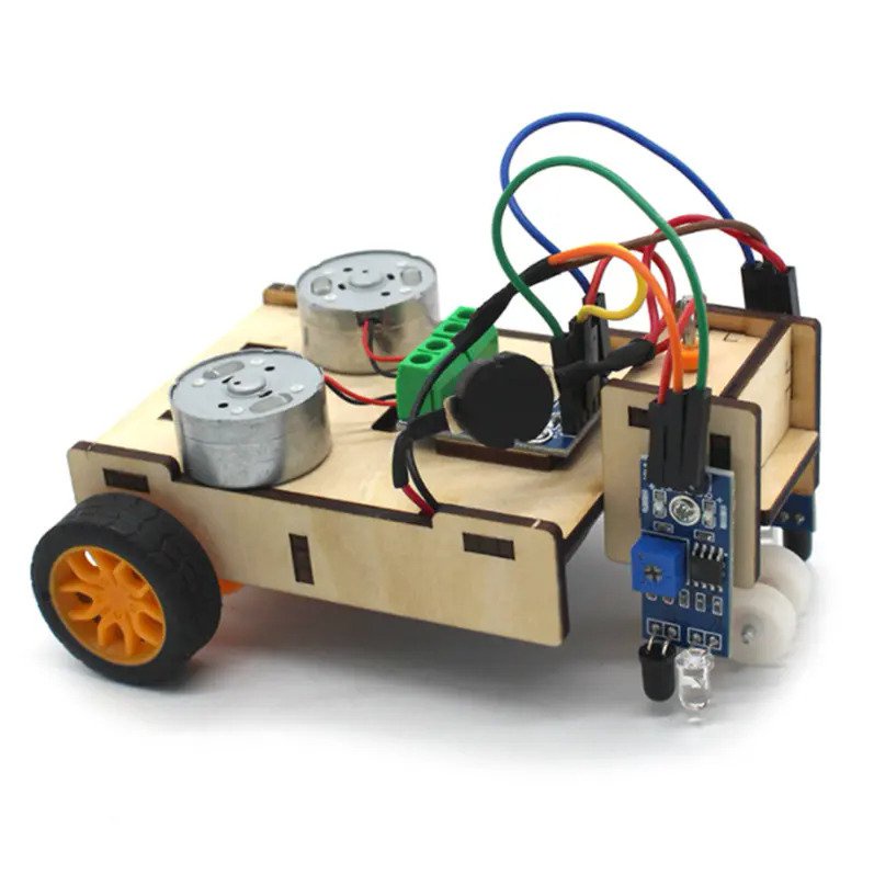 DIY Line Following Robot Automation Black Line Follower Smart Robot Car ...