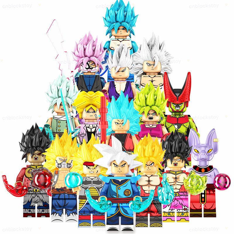 DBZ Block Japanese Anime Dragon Broli Goke Zamasu Cumber Gogeta Cell ...