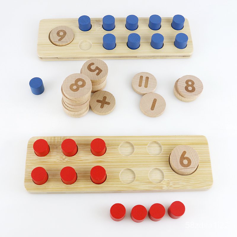 Custom Montessori Ten Grid Array Number Sense Enlightenment Teaching ...