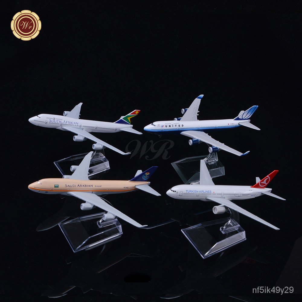 1:400 American Turkish Saudi Arabian Airlines B777 B747 Metal Passenger ...