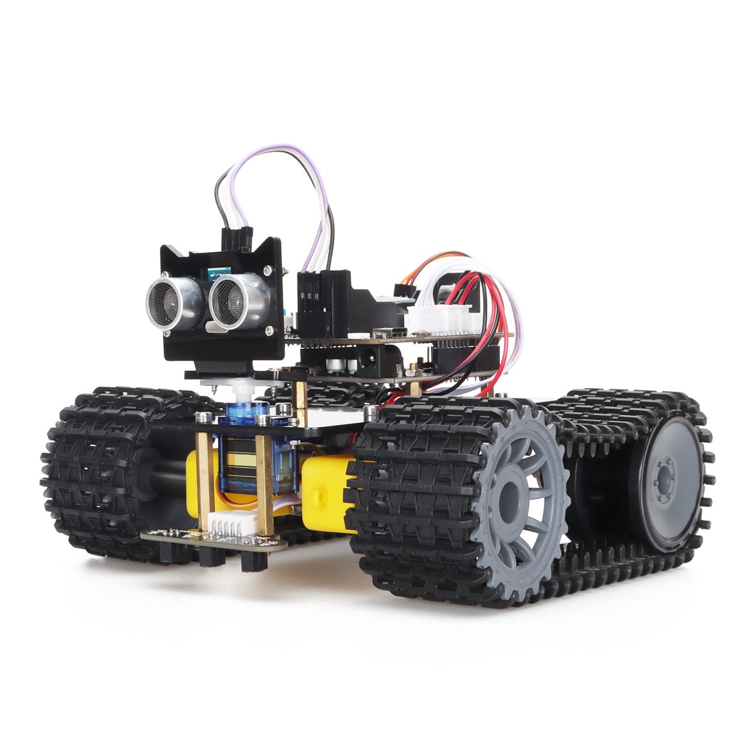 Tank Track Smart Robot Car C/C++ Programming Obstacle Avoidance Robotic Kit Education Robot ...