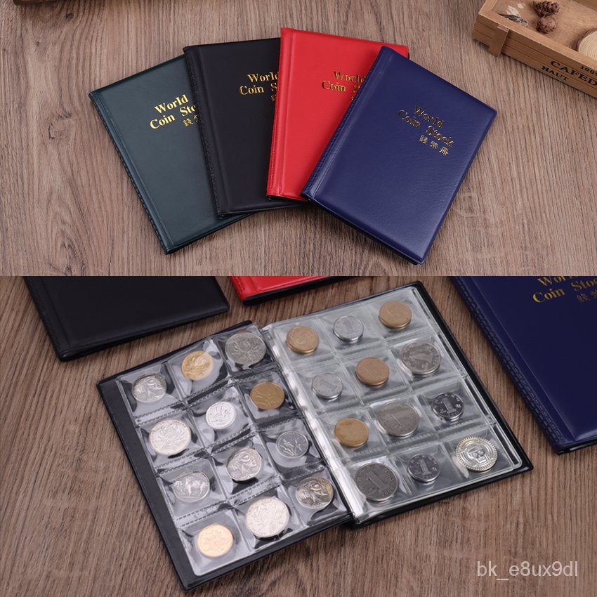 REPLICA 120 Grids/10 Pages Money Book Coin Storage Album PVC Coin Album ...