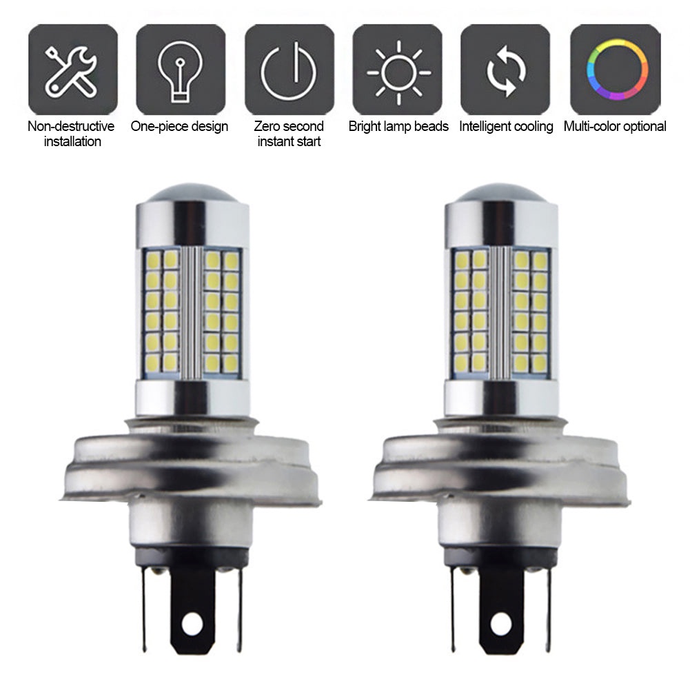 1pcs DC 6V 10-30V 12V 24V P45T R2 3030SMD LED Motorcycle Headlight Bulb ...
