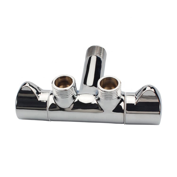 Luxury Bathroom Toliet Shattaf 3 way Angle Valve Diverter Valve Adapter ...