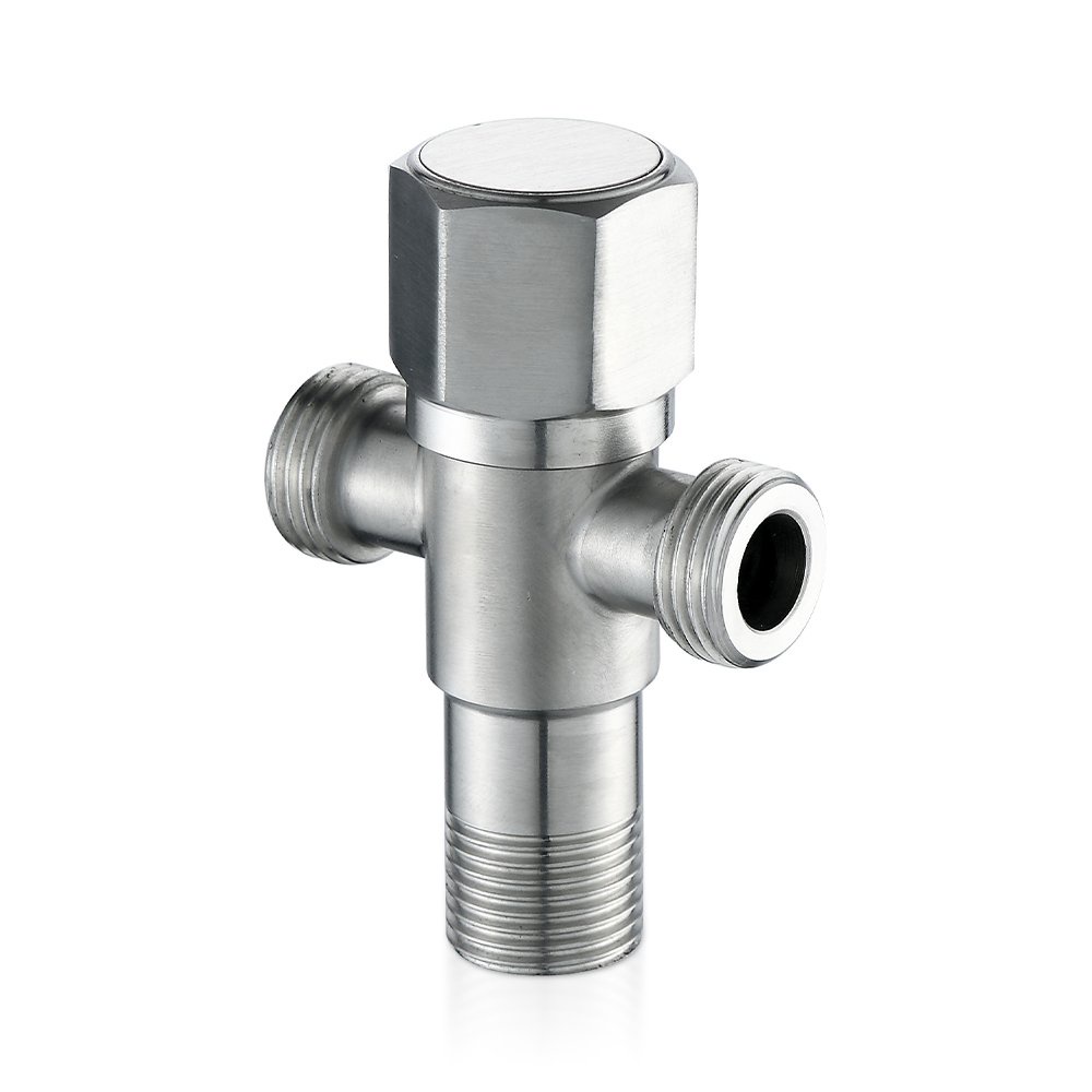 American tap double outlet angle valve two way angle stop valve ...