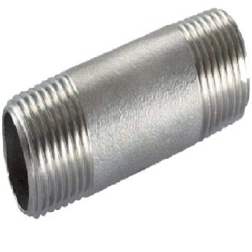 GI barrel nipple medium and heavy 1/2 to 4 Sizes Pure Silver Finishing ...
