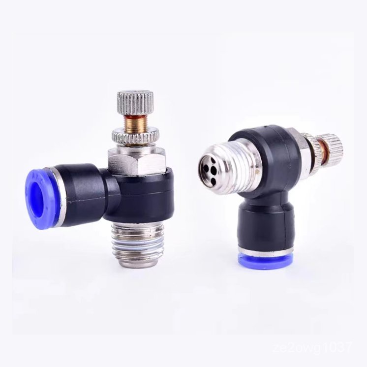 Plastic Sl Air Flow Speed Control Pipe Throttle Valve Fittings Pneumatic Valve | Shopee Philippines