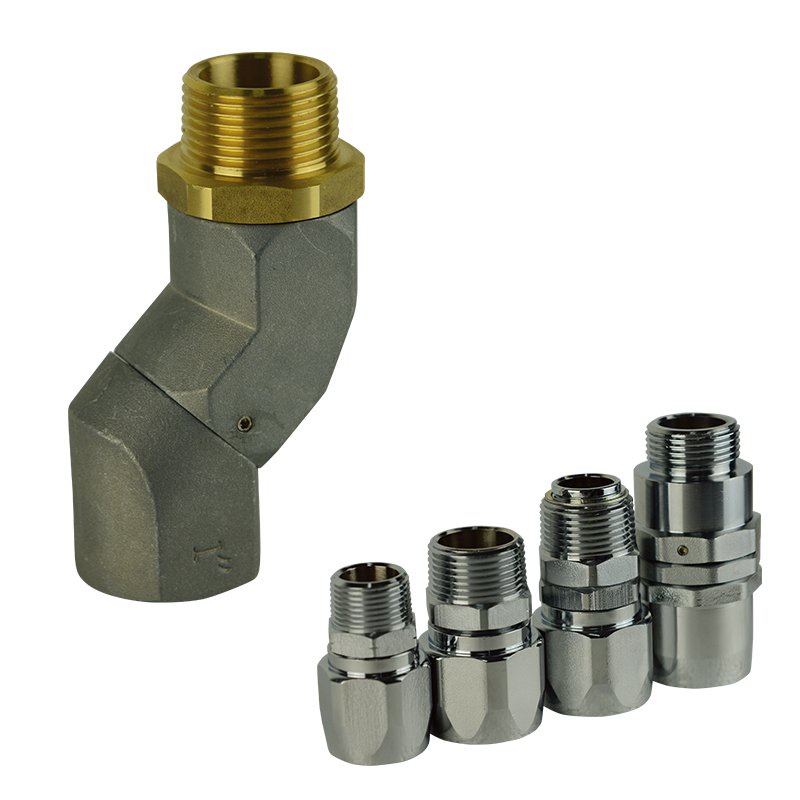1 inch Zinc Alloy 45 degree Swivel Fuel Nozzle Fitting Multi-Plane ...