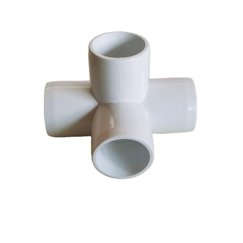 ASTM SCH40 4-Way Tee PVC Fittings, White - 1 Inch PVC Elbow Fittings ...