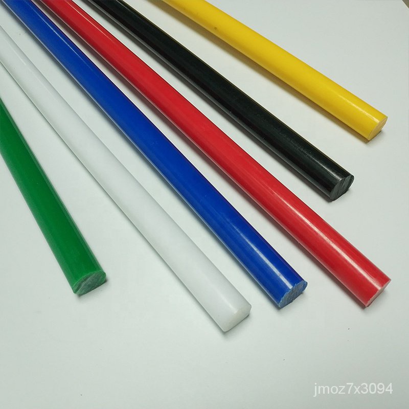 High quality Black/white/blue/red/yellow/green color pom rod delrin ...