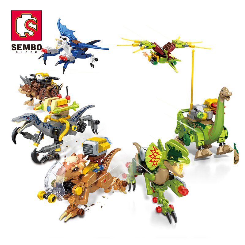 SEMBO BLOCK 205027-205034 8Pcs/Box Educational Assembling Plastic ...