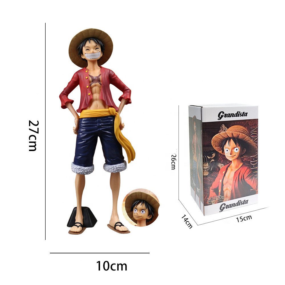 27cm One Piece Monkey D Luffy action figure smile luffy figurine Change ...