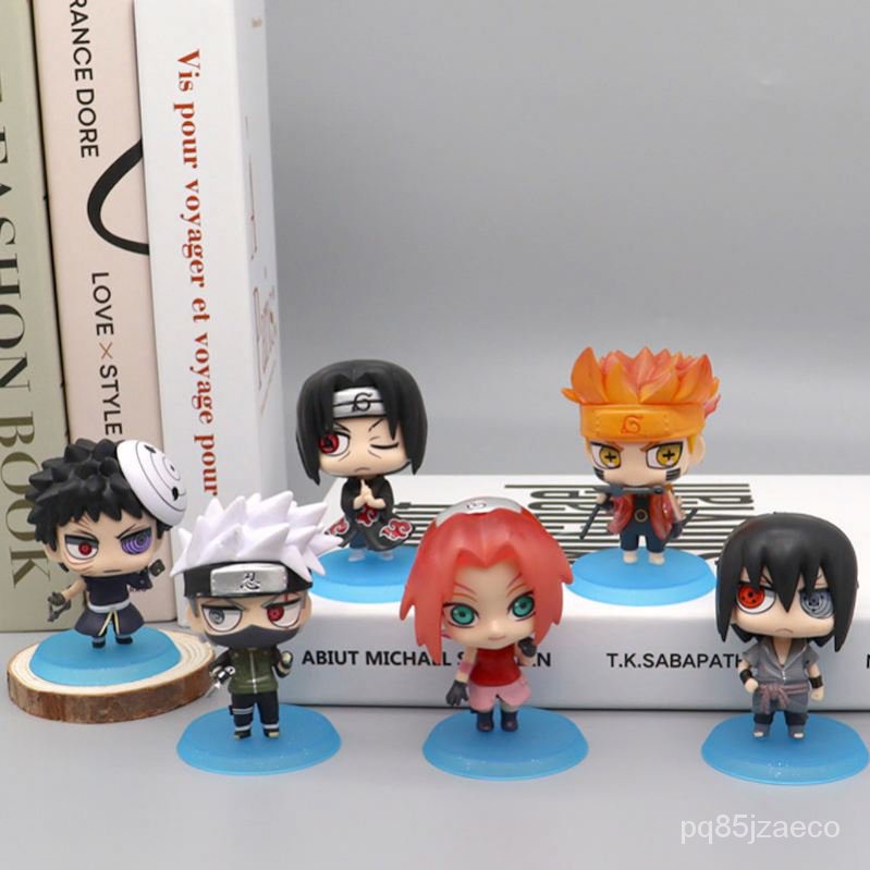 Ninja Akatsuki Anime Sakura Kakashi Sasuke Gaara Mini Action Figures ...