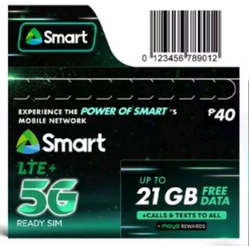 Smart Prepaid SIM 5G Triple Cut | Shopee Philippines