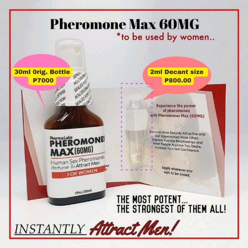 Cat's Meow - Phermalabs Pheromone Max Attract Men 60MG - 2ml decant ...