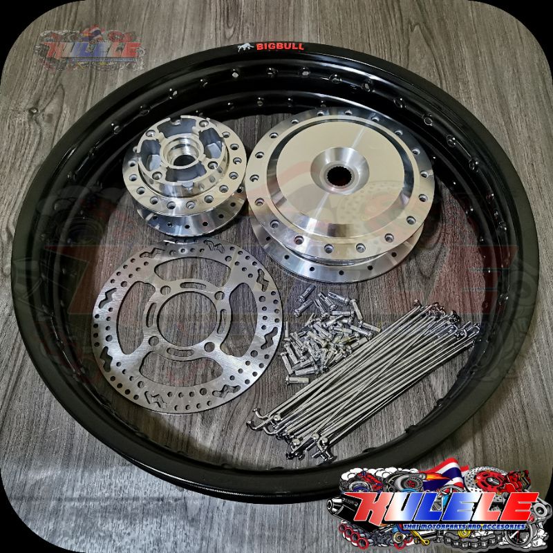 ☎ Rim Set for Honda Click v1/v2 125/150 (Chrome Hub, Chrome Rios, and ...