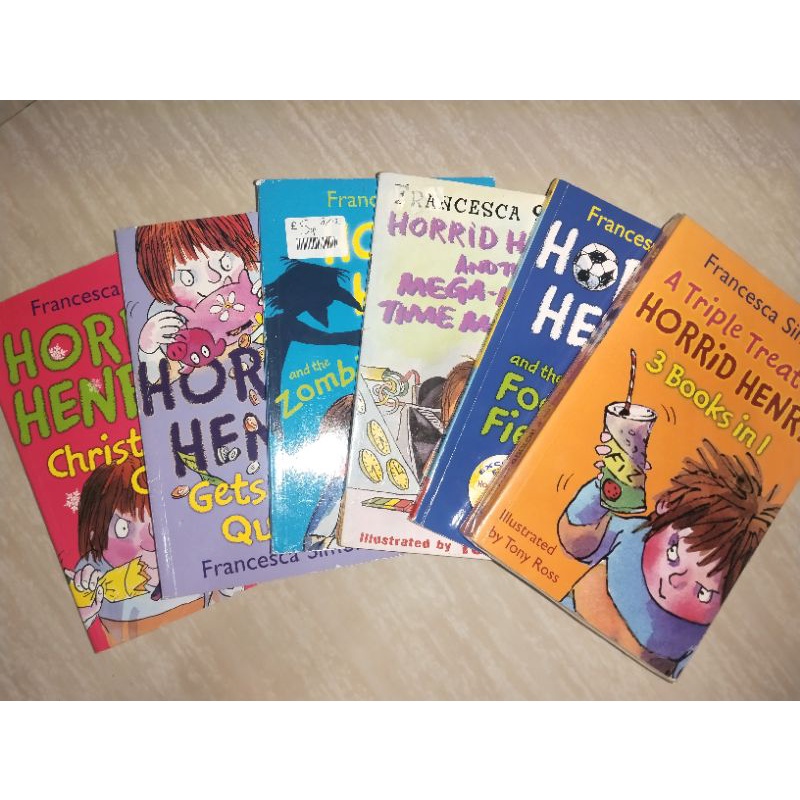 HORRID HENRY BOOK SET (3 SINGLE STORY BOOKS+ ONE 3 IN 1 BOOK) | Shopee ...